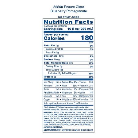 Ensure Clear Nutrition Facts | Besto Blog