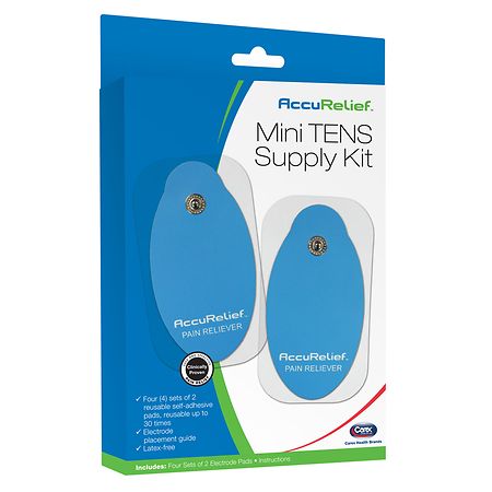 AccuRelief Mini TENS Supply Kit Replacement Pads | Walgreens