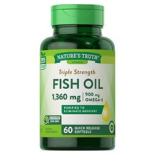 Nature's Truth Triple Strength Fish Oil 1360mg | Walgreens