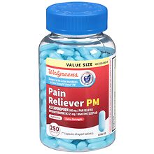 Walgreens Pain Reliever PM Extra Strength Capsules | Walgreens