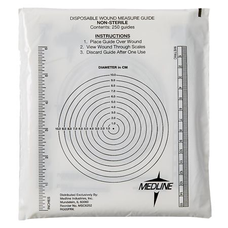 080196400044 UPC - Medline Wound Measuring Bullseye Ruler (Pack Of 250 ...