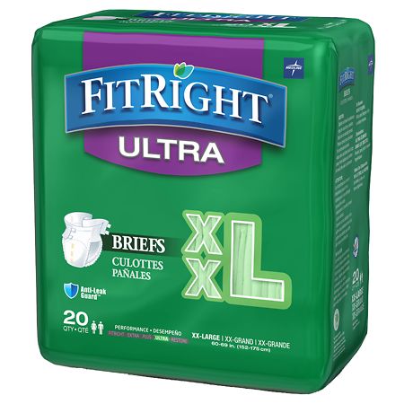 Medline FitRight Ultra Briefs 2X-Large | Walgreens