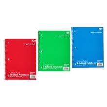 Wexford 3 Subject College Ruled Notebook Assortment Assorted | Walgreens