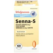 Walgreens Senna-S Stool Softener with Laxative Tablets | Walgreens