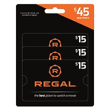 Regal Theaters Gift Card Multipack $45 | Walgreens