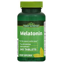 Finest Nutrition Melatonin 3 mg Tablets | Walgreens