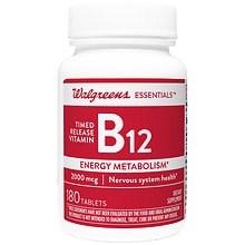 Walgreens Essentials Time Release Vitamin B12 2000mcg Tablets | Walgreens