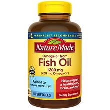 Nature Made Omega 3 Fish Oil 1200 mg Softgels One Per Day | Walgreens