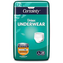 Walgreens Certainty Unisex Underwear, Maximum Absorbency Large | Walgreens