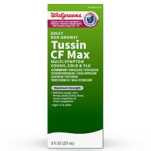Walgreens Severe Wal-Tussin CF Max Multi-Symptom Cough Cold and Flu ...
