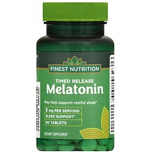 Finest Nutrition Melatonin 5mg Timed Released | Walgreens