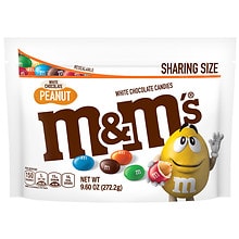 M&M's Chocolate Candy Resealable Sharing Size Bag White Chocolate ...