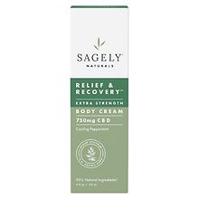 Sagely Naturals Extra Strength Relief & Recovery CBD Cream | Walgreens