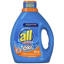 all Liquid Laundry Detergent with OXI Stain Removers and Whiteners Oxi ...