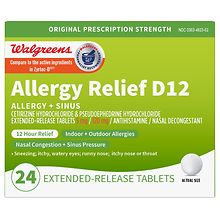Walgreens Wal-Zyr D Cetirizine & Pseudoephedrine Tablets | Walgreens