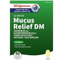 Walgreens Mucus Relief DM 600mg Tablets | Walgreens