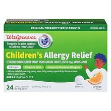 Walgreens Wal-Zyr Children's Cetirizine Oral Disintegrating Tablets ...