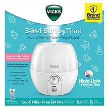 Vicks 3-in-1 Sleepy Time Ultrasonic Humidifier & Diffuser | Walgreens