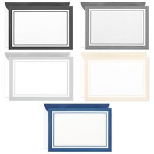 Hallmark Flat Blank Note Cards in Caddy (Assorted Classic Colors ...