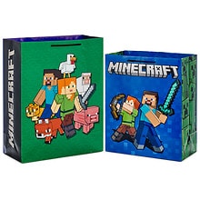 Hallmark Assorted Minecraft Gift Bags, Large and Xlarge | Walgreens