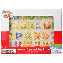 Playright Wooden Alphabet Peg Puzzle | Walgreens