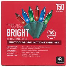 Festive Voice Indoor/Outdoor Multicolor 16 Function Light Set | Walgreens