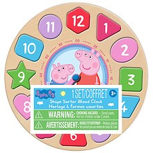 Shape Sorter Wood Clock | Walgreens